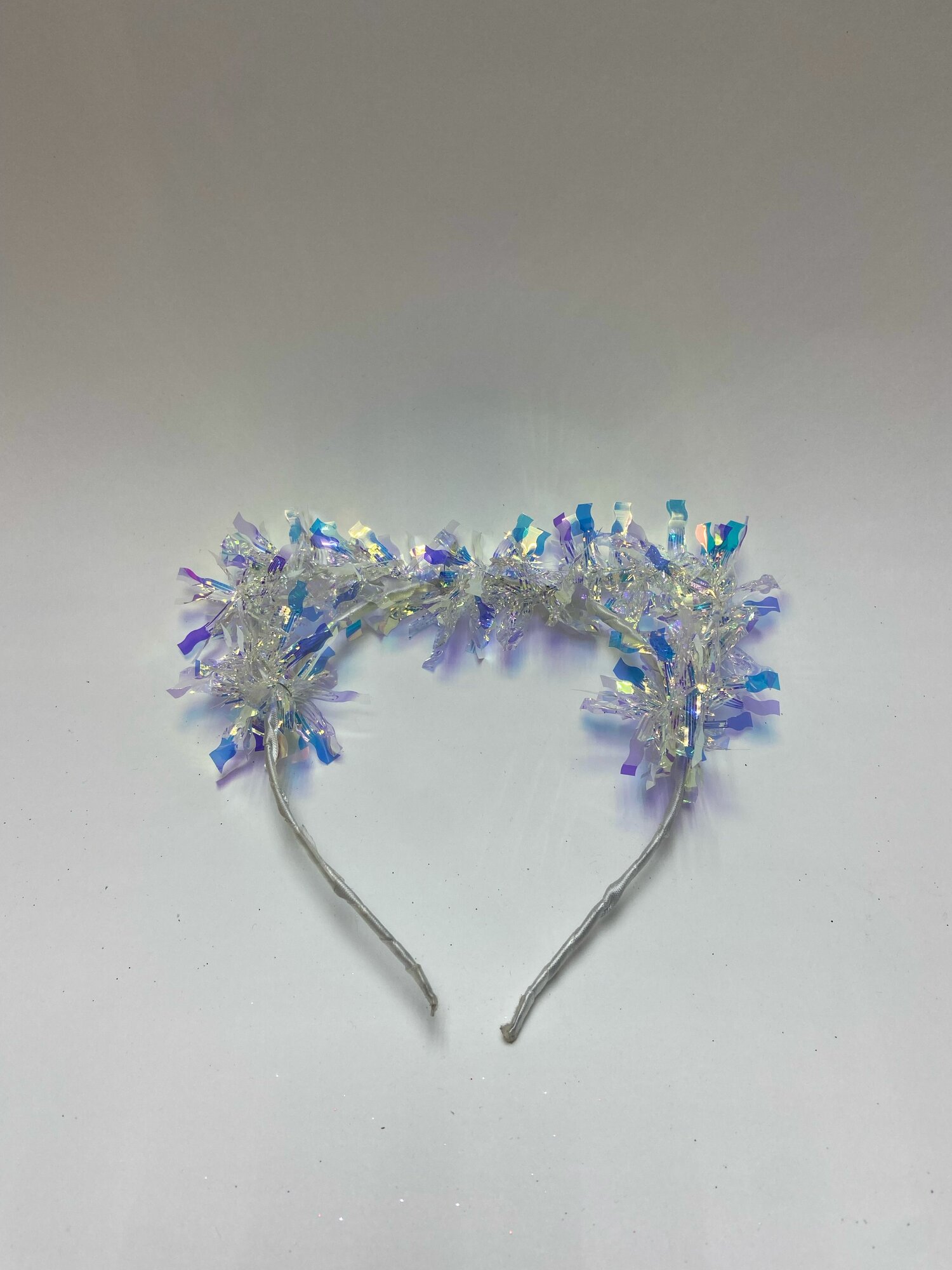 Ободок праздничный для волос снег