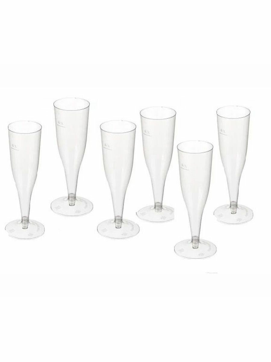 Фужер 150мл "Кристалл" прозрачный , материал полистирол, 12шт.