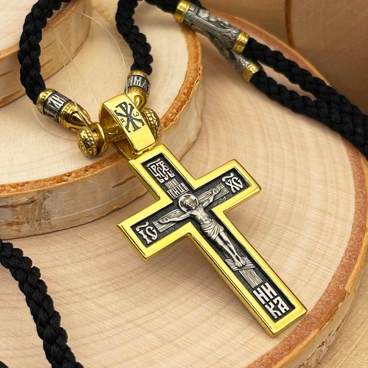 Комплект украшений, серебро, 925 проба, золочение, оксидирование, чернение