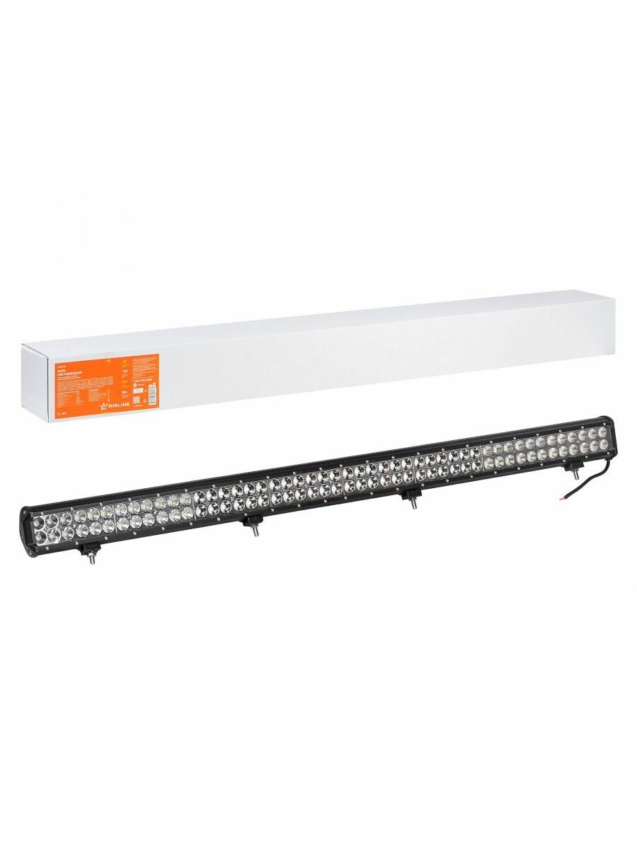 Фара светодиодная (балка) двухрядная, 96LED комбин. свет, 288W, (1116х78х65) 12/24V, AIRLINE ALED055