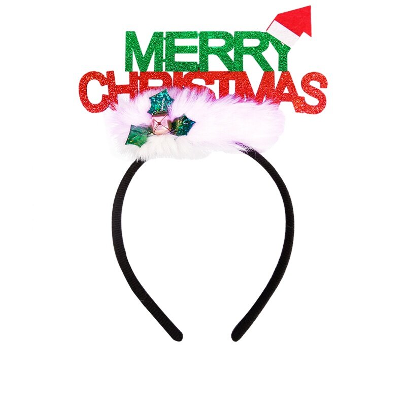Головная повязка red christmas tree letter с дизайном шапки оленя, stylea