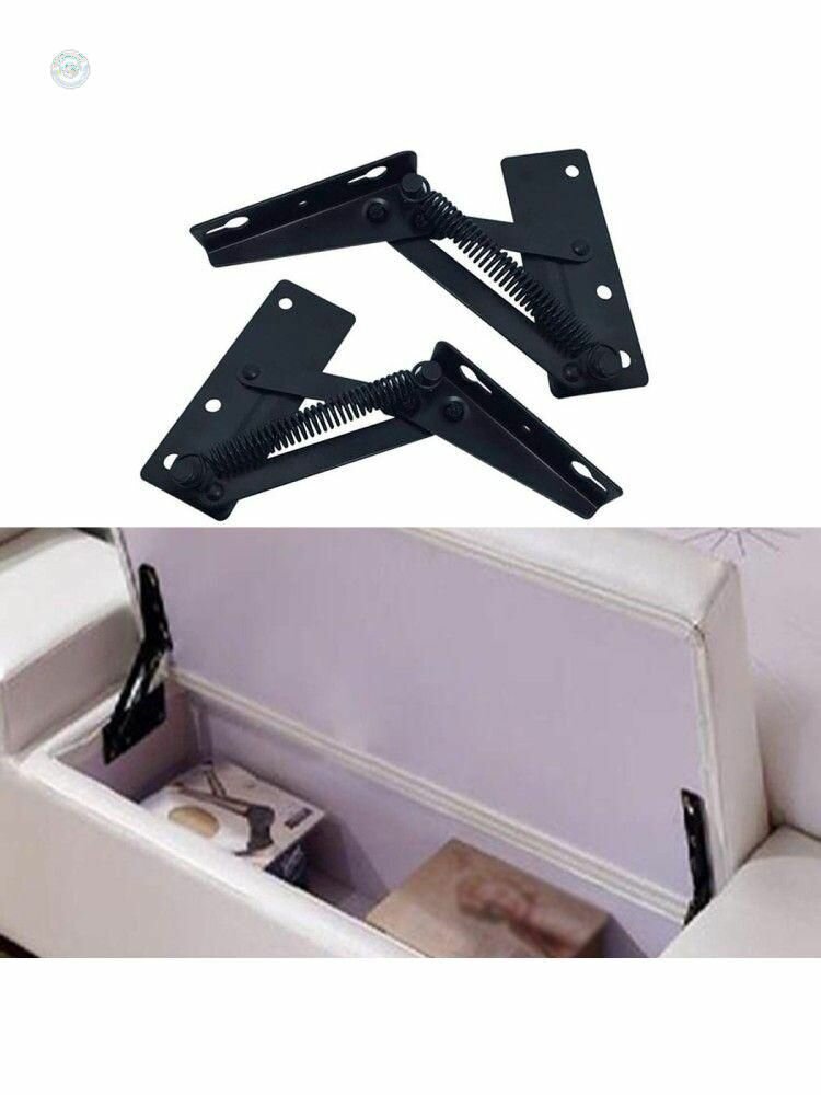 Регулируемые угловые петли для диван-кровати, 3 позиции, стальные черные, комплект 2 шт, универсальный мебельный фурнитурный уголок для дивана и кровати, прочный крепеж своими руками