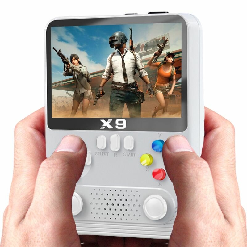 Игровая консоль X9 с выводом на экран, белый цвет