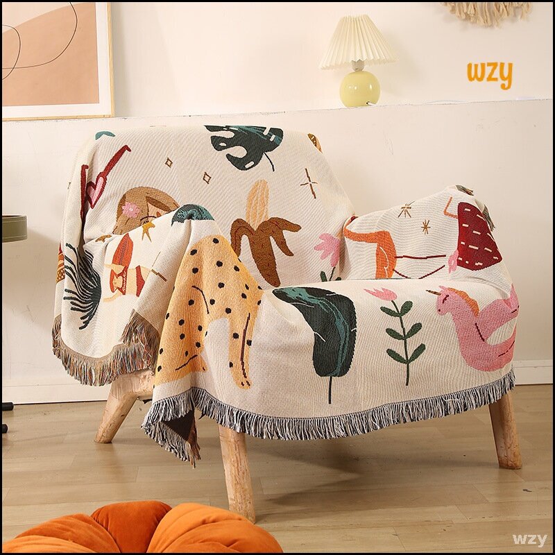 Плед гобеленовый покрывало на кровать , диван, кресло, на пикник , подарочный