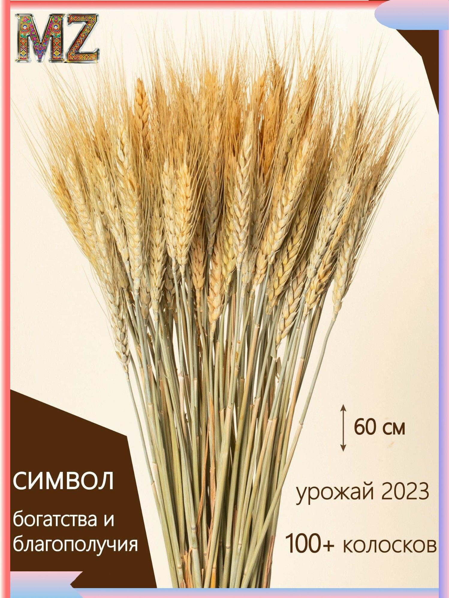 Сухоцветы Пшеница, 60 см, 350 гр