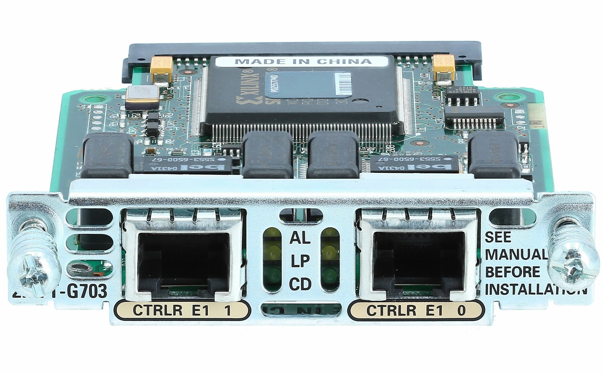 Модуль CISCO VWIC-2MFT-G703 2хRJ-48 Multiflex Trunk-E1 G.703
