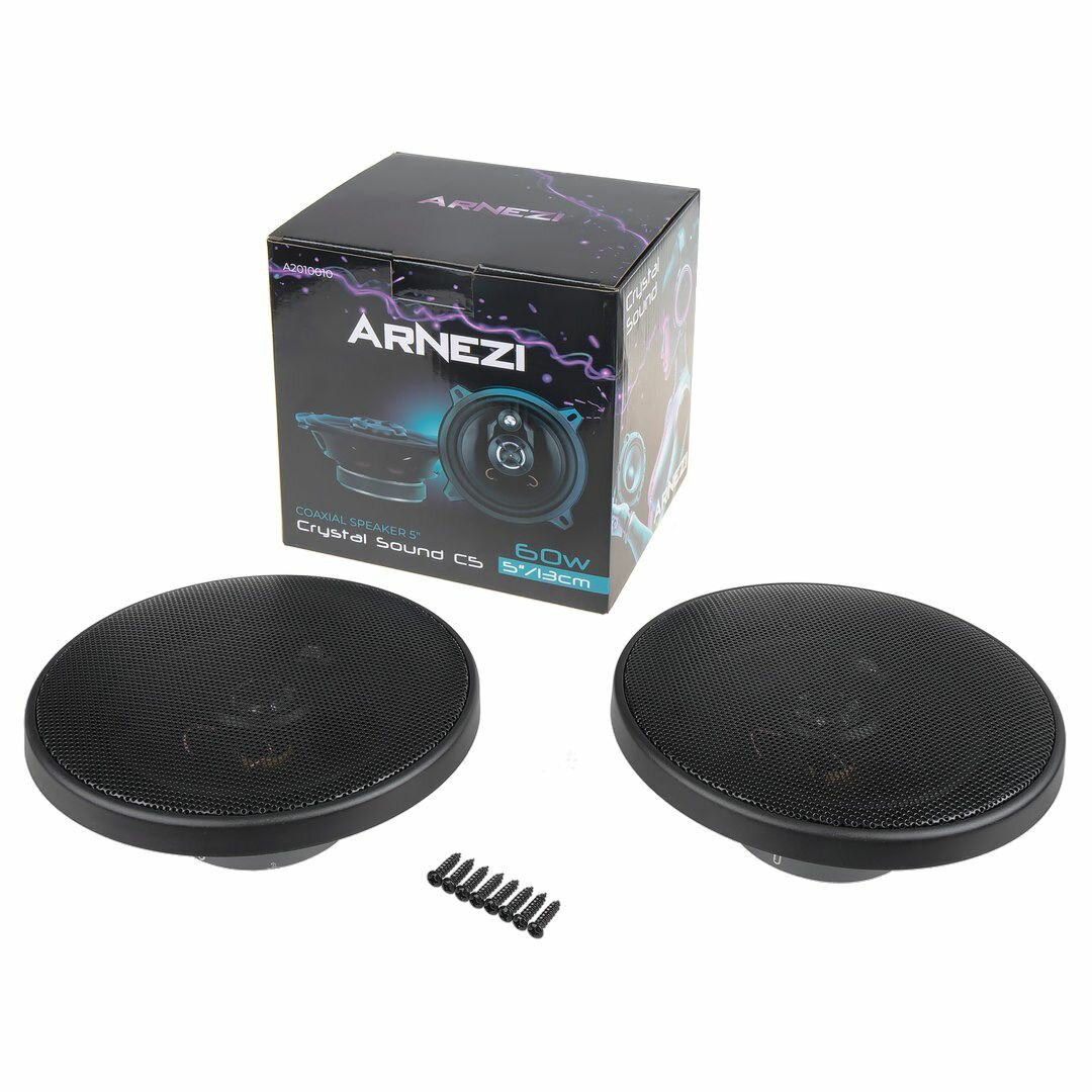 Колонки автомобильные трехполосные 2шт, 13 см (5 дюймов) A2010010 ARNEZI