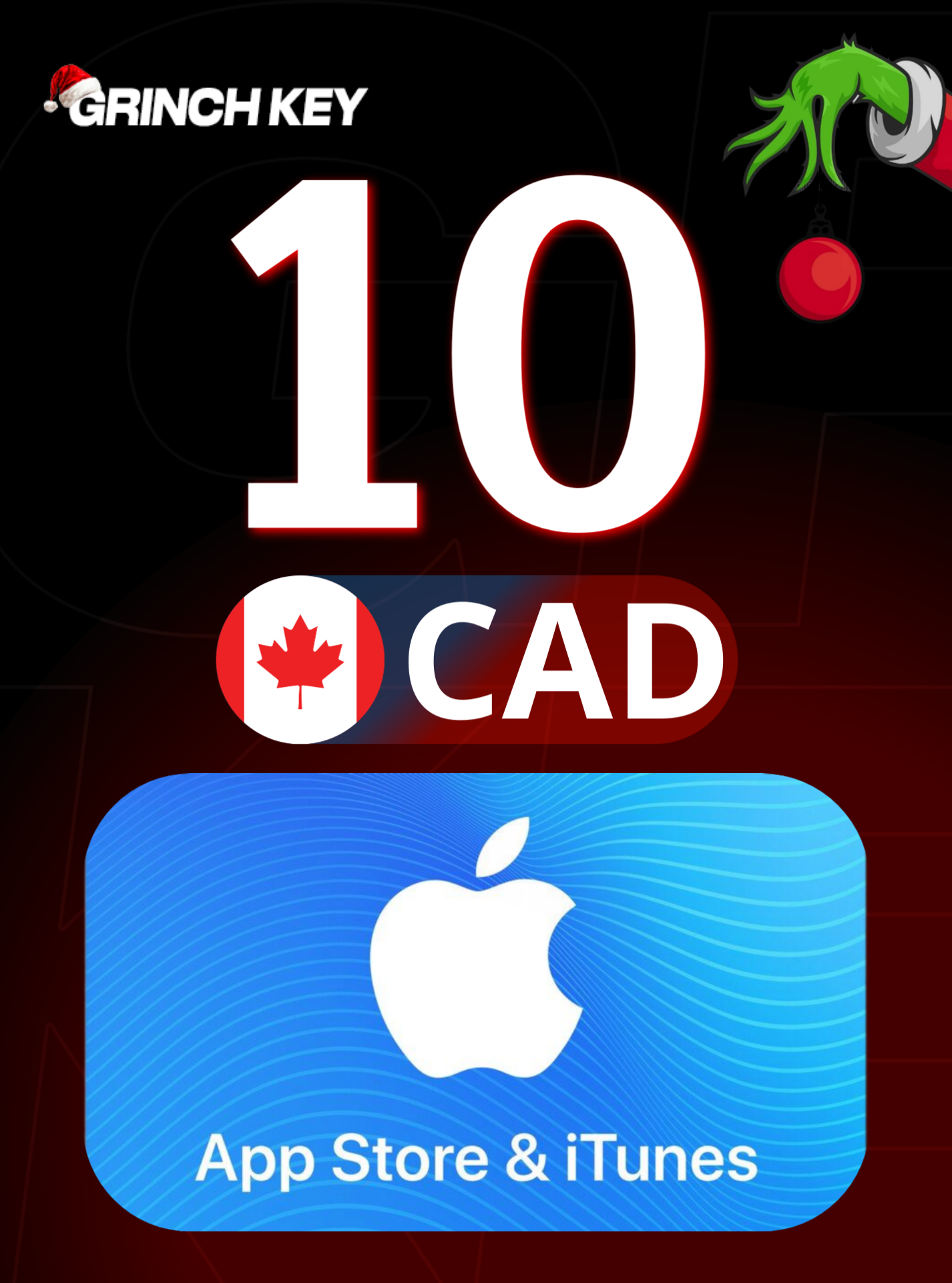 Подарочная карта Apple | Пополнение App Store&iTunes (Apple ID) | Canada (CAD) | на 10$ Канадских Долларов