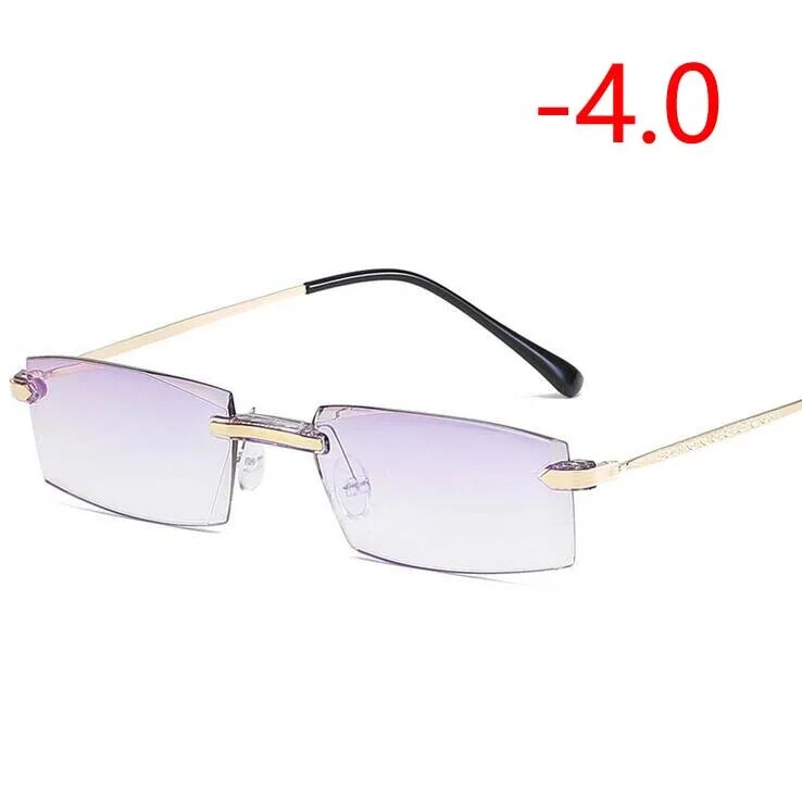 Мужские и Женские очки для близорукости без оправы с бриллиантами V506 Myopia 400