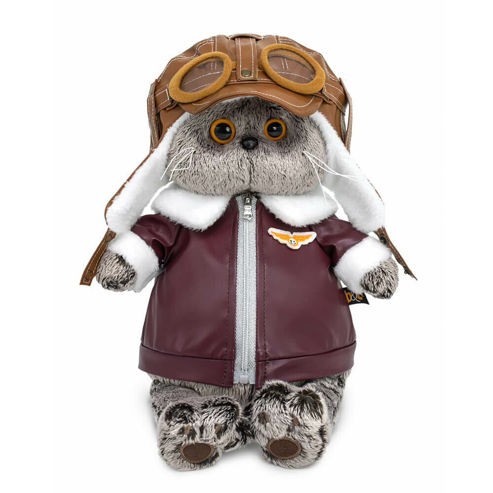 Игрушка мягкая BUDI BASA BASIK & Co "Басик Авиатор", размер 30 см