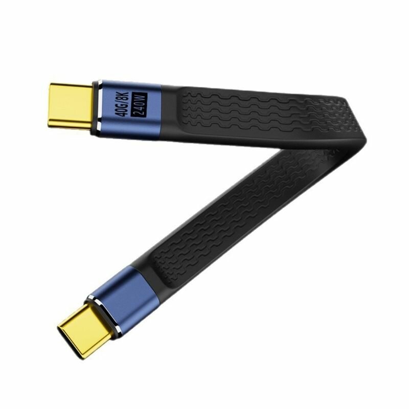 Кабель для передачи данных USB4 PD240W кабель быстрой зарядки данных-черный