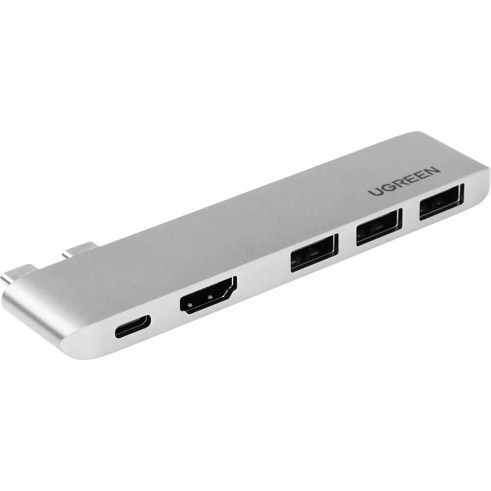 Адаптер UGREEN CM251 (60559) USB-C Multifunction Adapter мультифункциональный. Цвет: серый космос