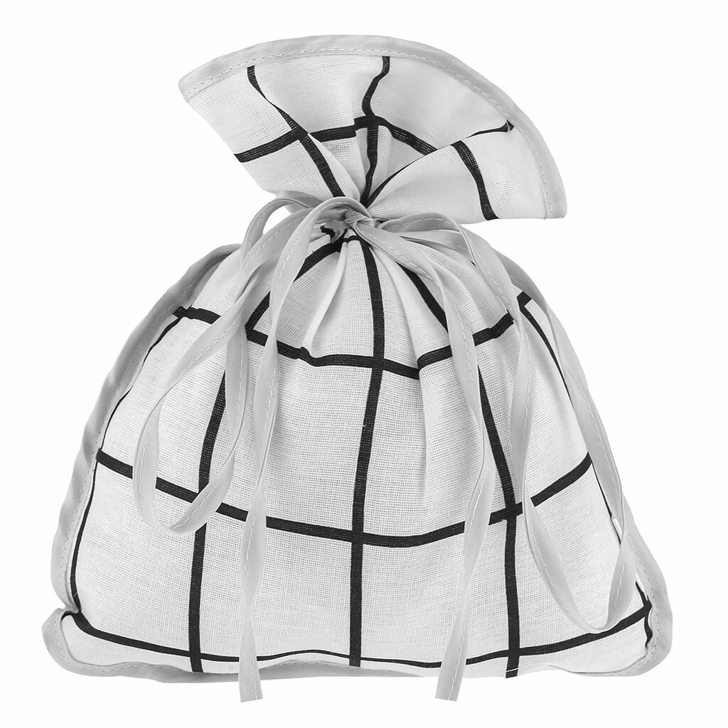 Эко-мешочек Домашняя Мода Таттерсол , белый, из хлопка, с завязками, 25х30 см (М1-2/3-о)