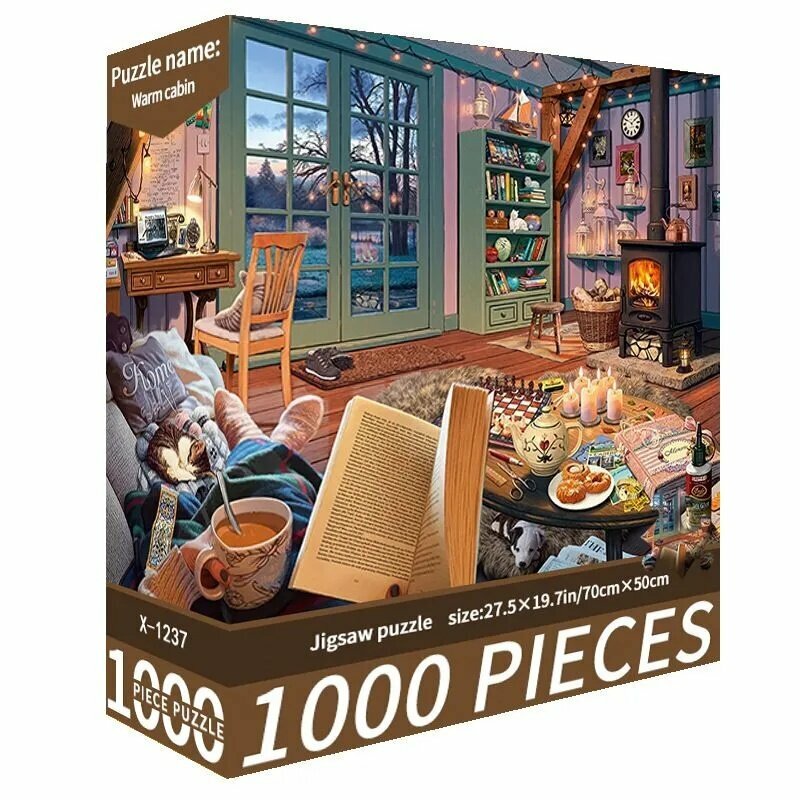 Пазл "Уютная хижина", 1000 деталей