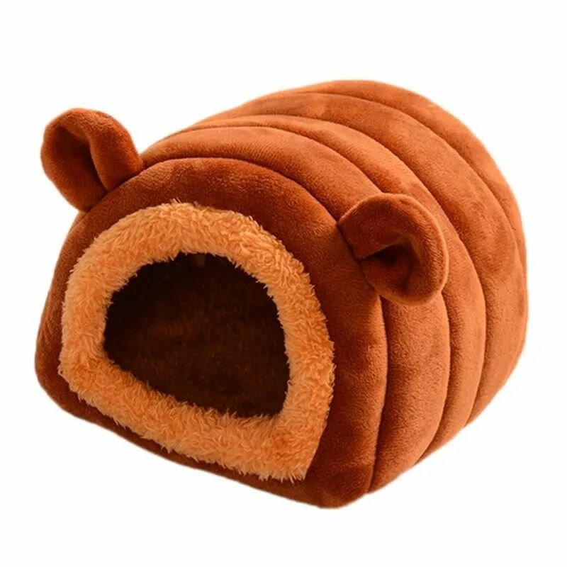 Теплое гнездышко для ежика-морской свинки, коричневое