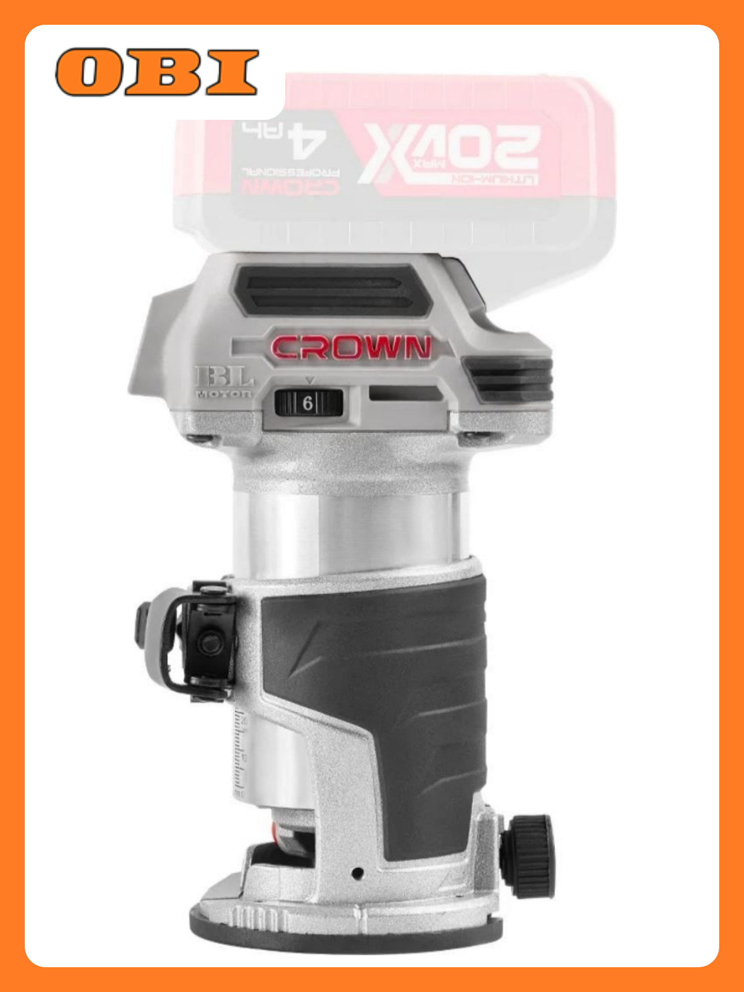 Фрезер кромочный аккумуляторный CROWN CT26010HX 20В без АКБ И ЗУ