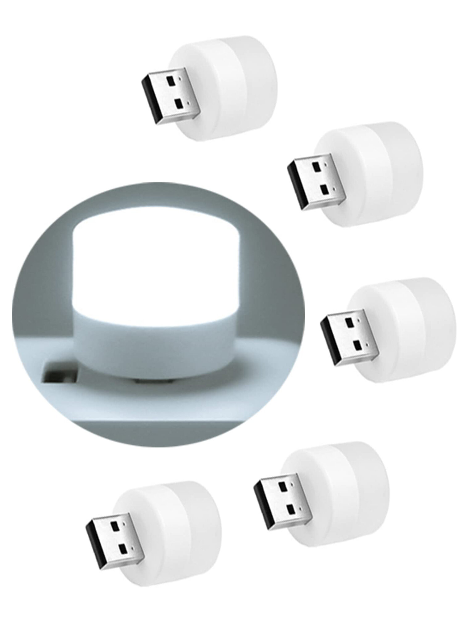 5шт USB Ночные светильники светодиодные мини-лампочки подключаемые к USB-лампе