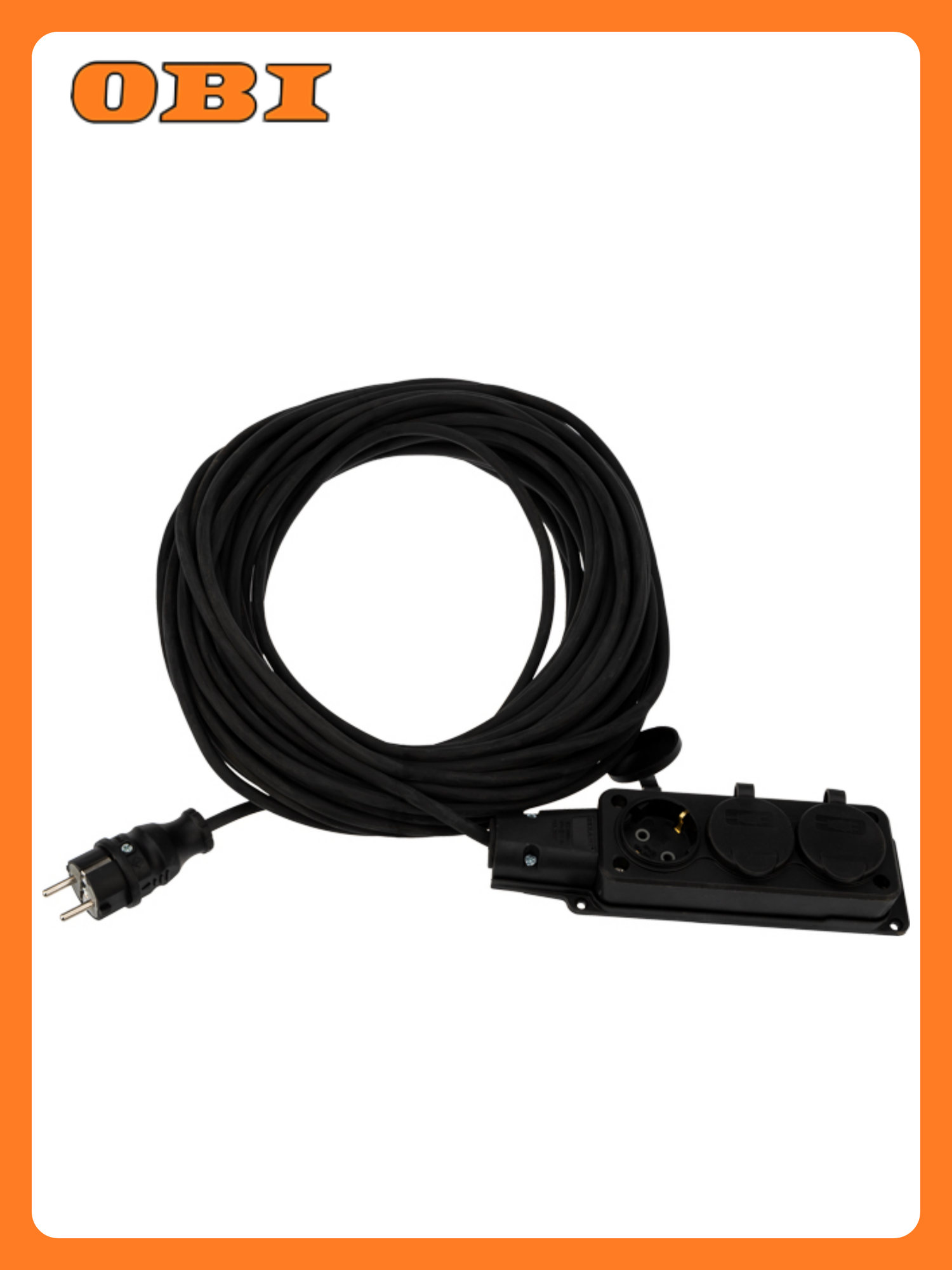 Удлинитель-шнур REXANT КГ 3х1.5 30 м 3 гнезда морозостойкий с/з 16 А 3500 Вт IP44