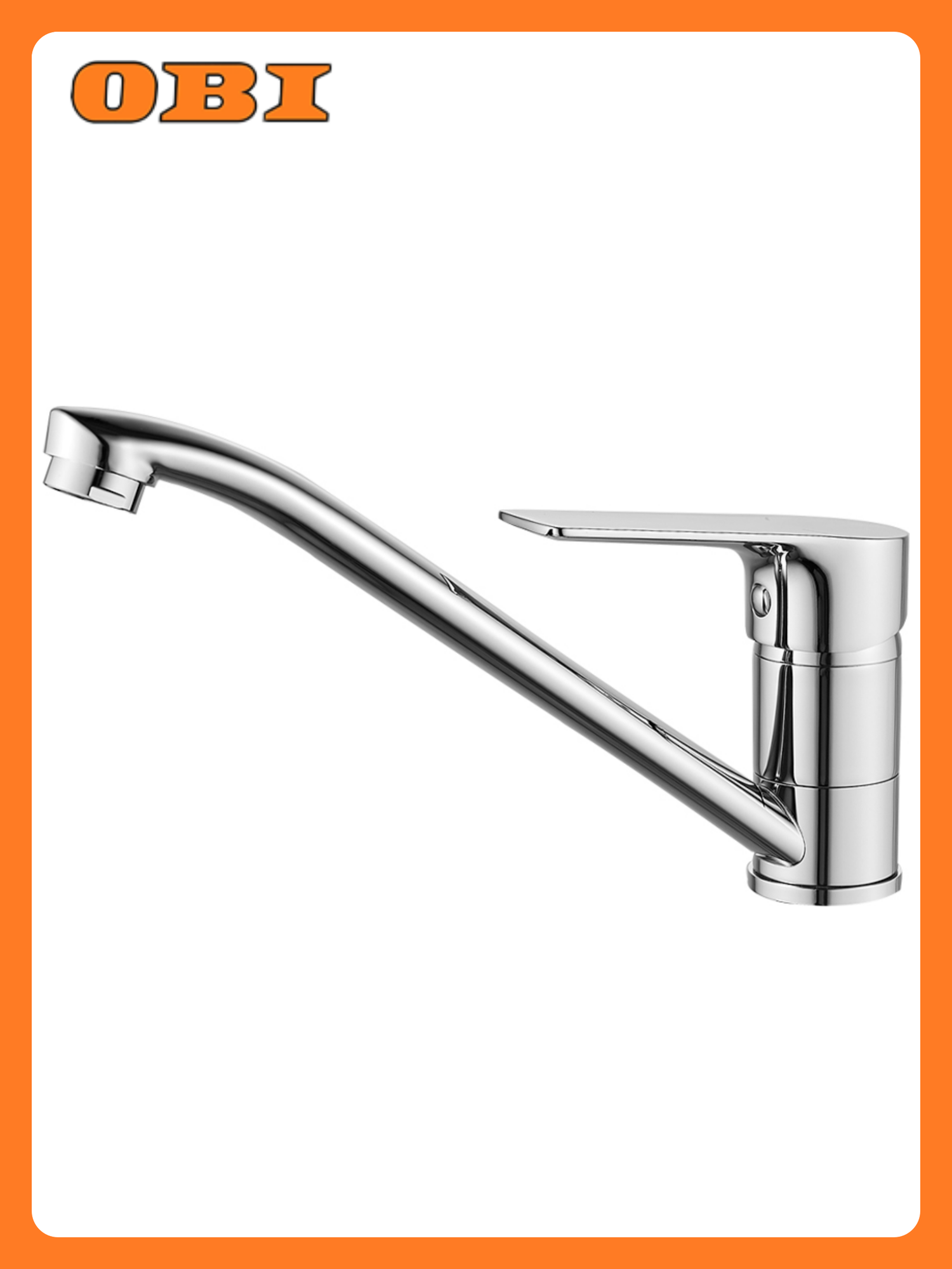 Смеситель Rossinka RS27-21 для кухни с поворотным изливом, рычажное управление