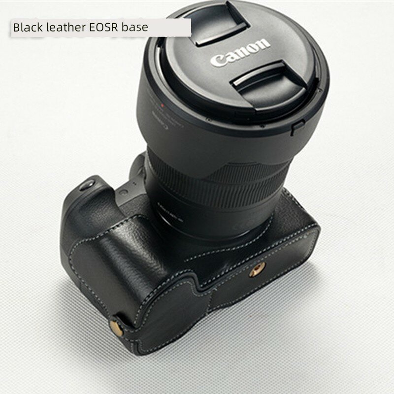 Камера Canon EOS R Подставка из натуральной кожи черного цвета для DSLR
