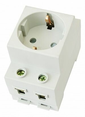 CHINT Розетка AC30-111 с заземляющим контактом на DIN-рейку (R), 775001
