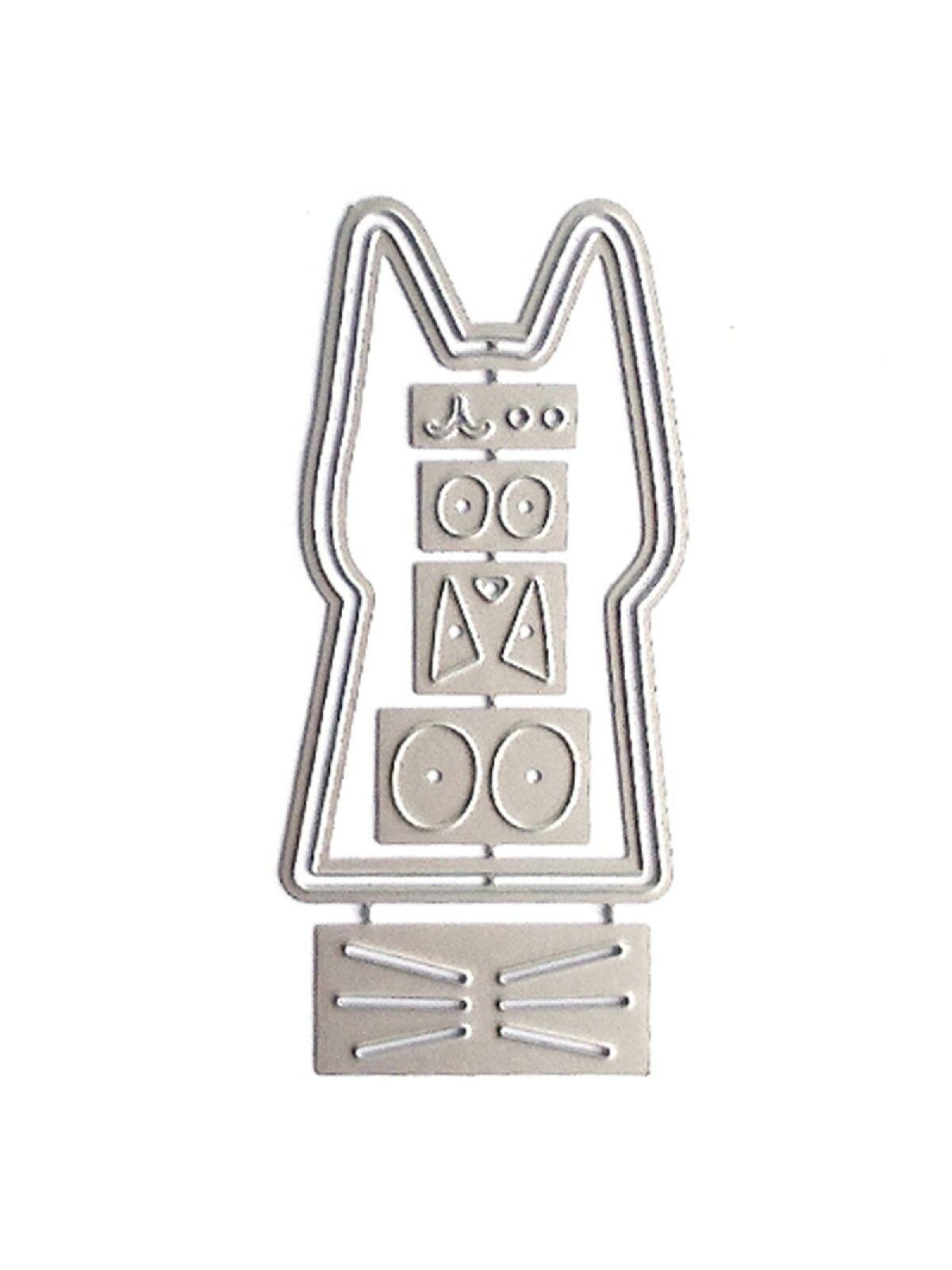 Металла тиснение резки трафареты котенок, животное умирает для создания карты скрапбукинг