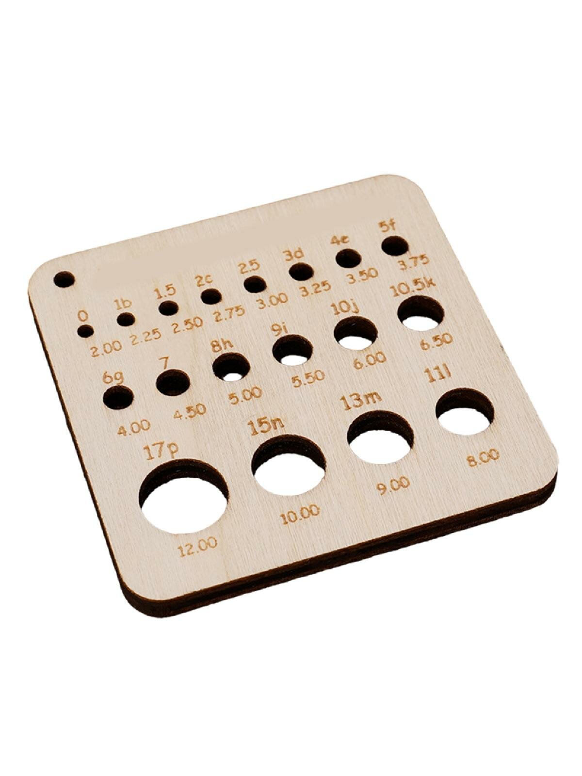 Линейка для вязания спицами Измерительный инструмент для вязания спицами