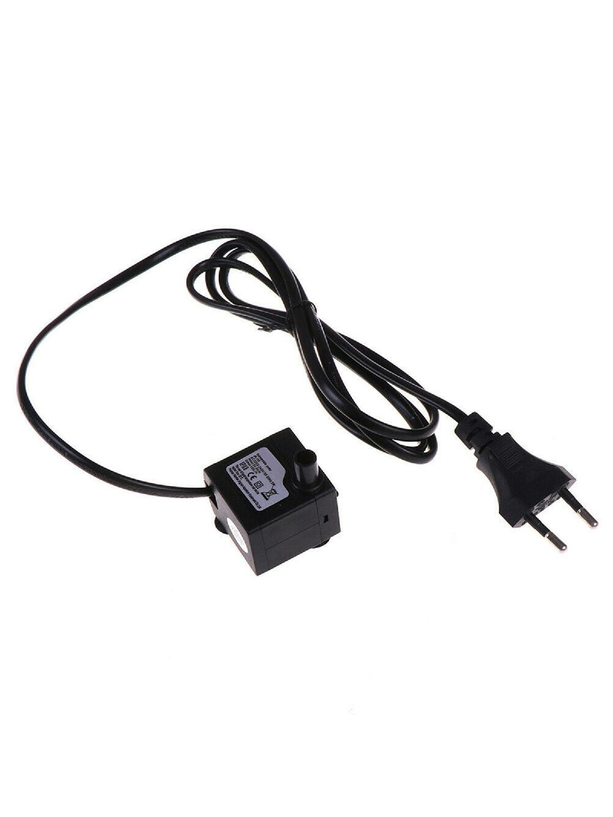 Мини-водяной насос мощностью 3 Вт для аквариумов и фонтанов с регулируемой ручкой