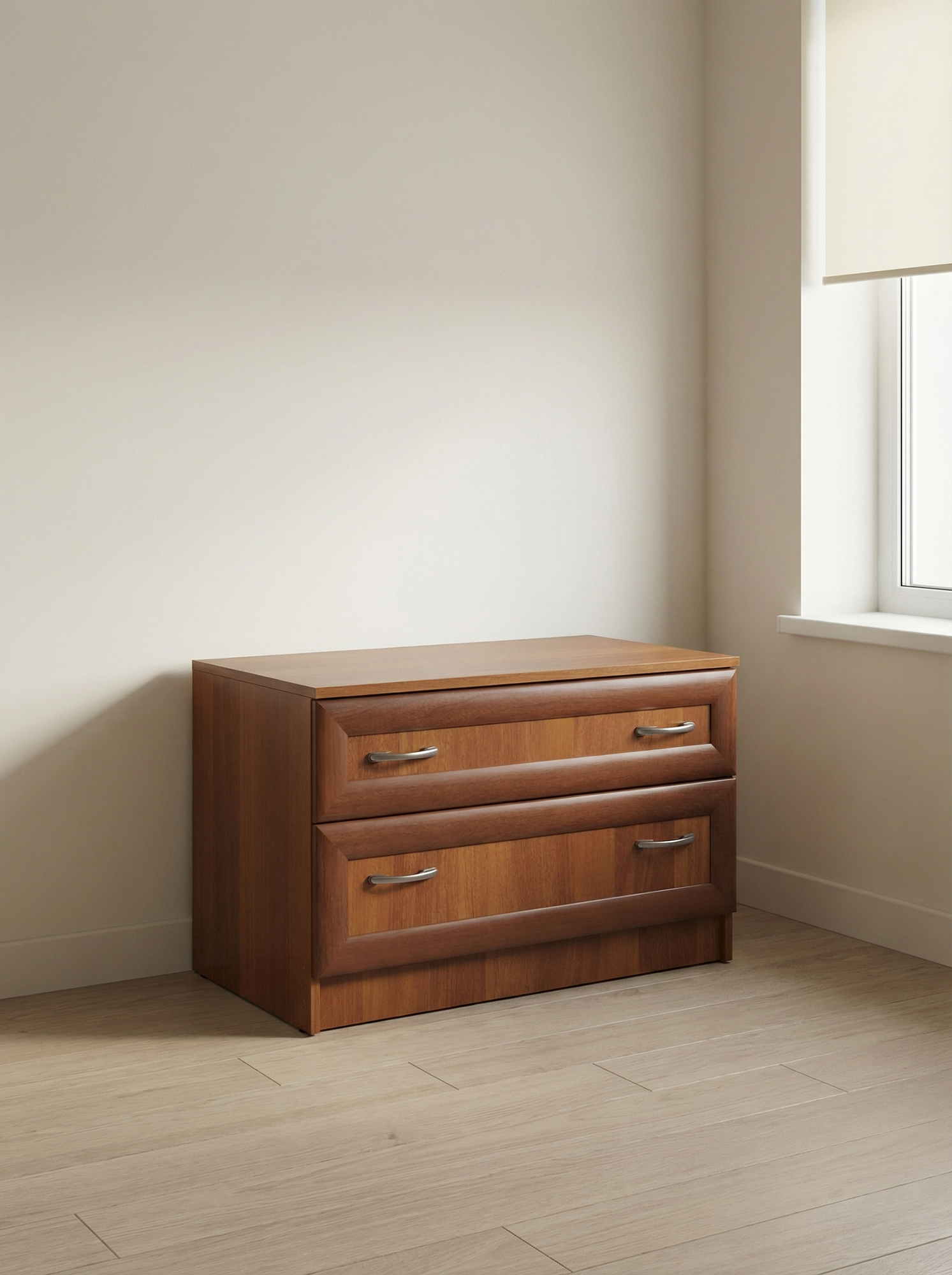 Комод Рио-0,2 с 2 ящиками, 4 ручками и увеличенным нижним ящиком, ШхГхВ: 80х50х50 см