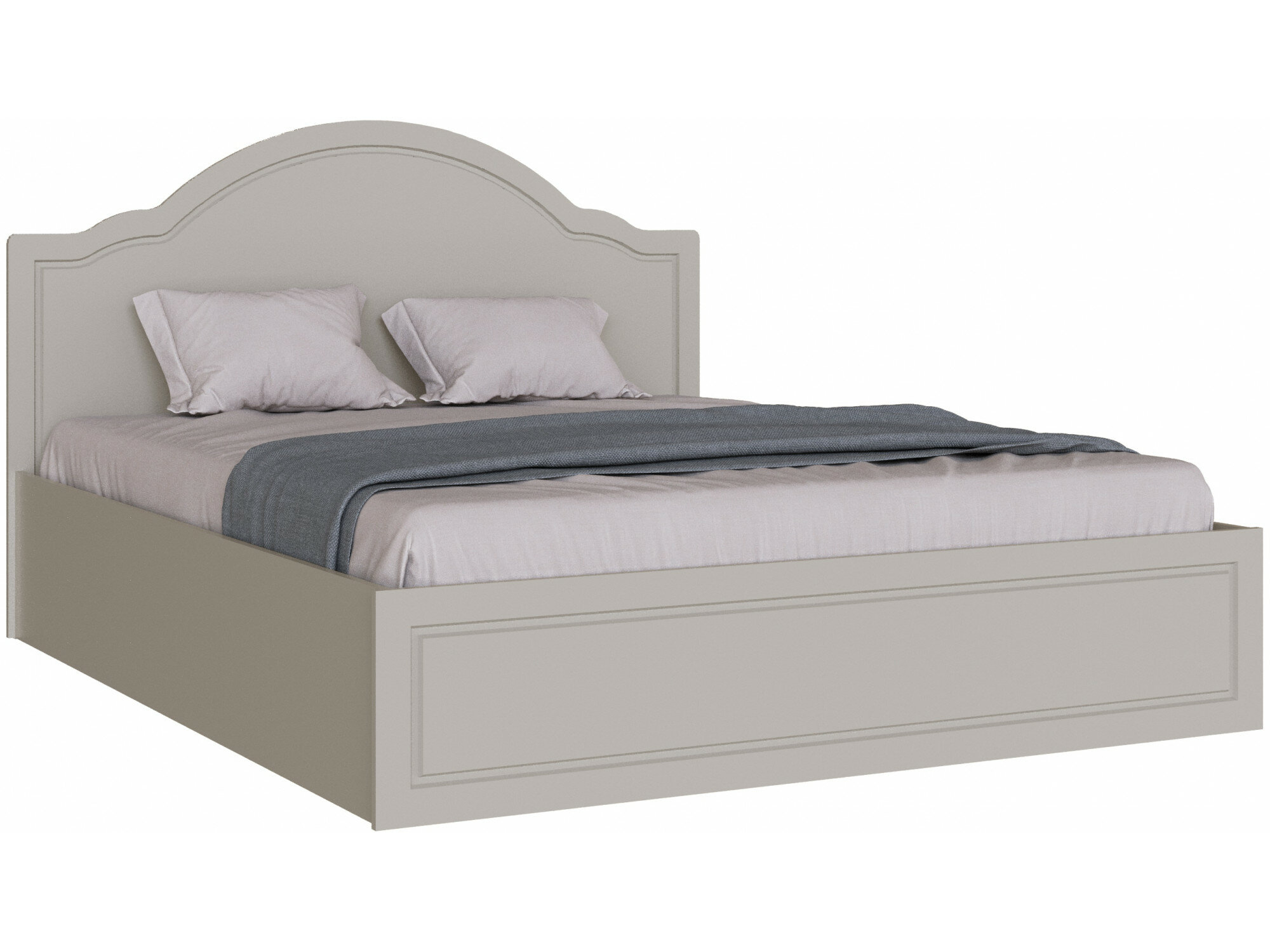 Кровать 160х200 с ортопедическим основанием, Кашемир/Сантьяго софт