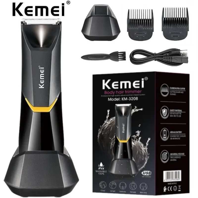 Kemei КМ-3208 триммер для волос черный With box