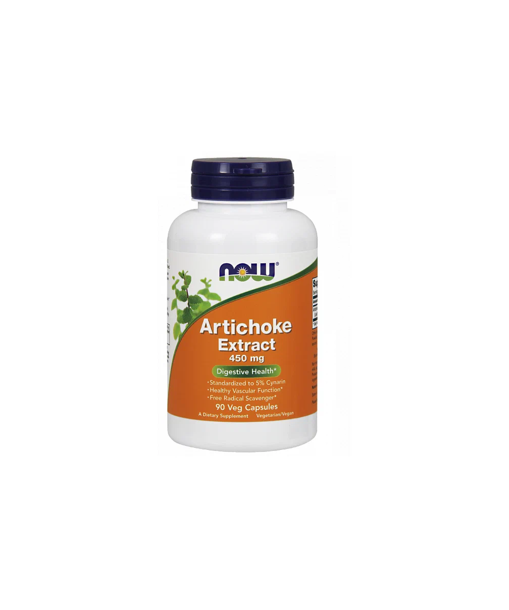 NOW Foods Artichoke Extract, Экстракт Артишока 450 мг 90 капсул