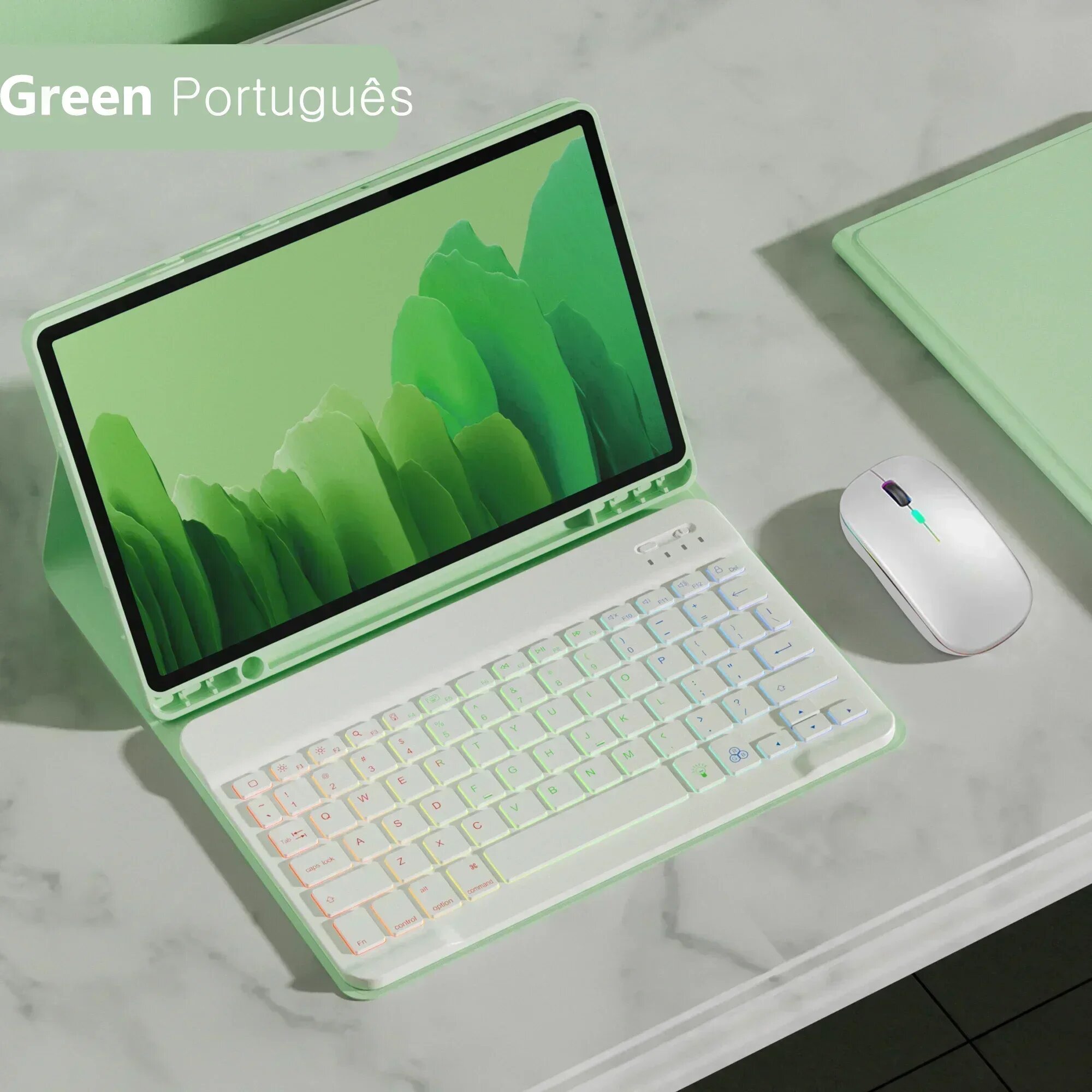 Чехол-клавиатура для Samsung Galaxy Tab A11+, S10 FE, S9 FE, S6 Lite 10.4", A9+, S7, S8, S9 FE Plus 11", 12.4" – Чехол-клавиатура Magic Keyboard для планшета