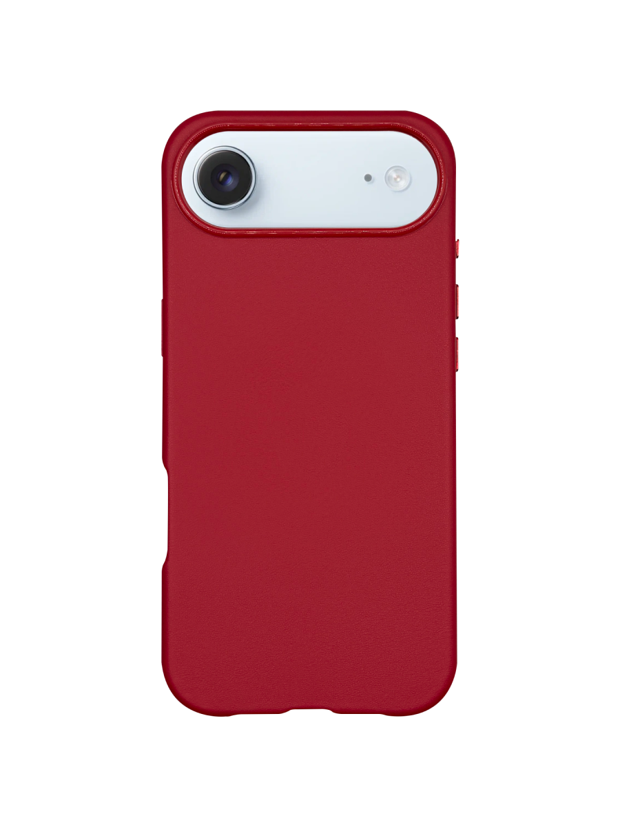 Кожаный чехол Магсейф для iPhone Air Red / Leather Case Магсейф для Айфон Аир / Красный