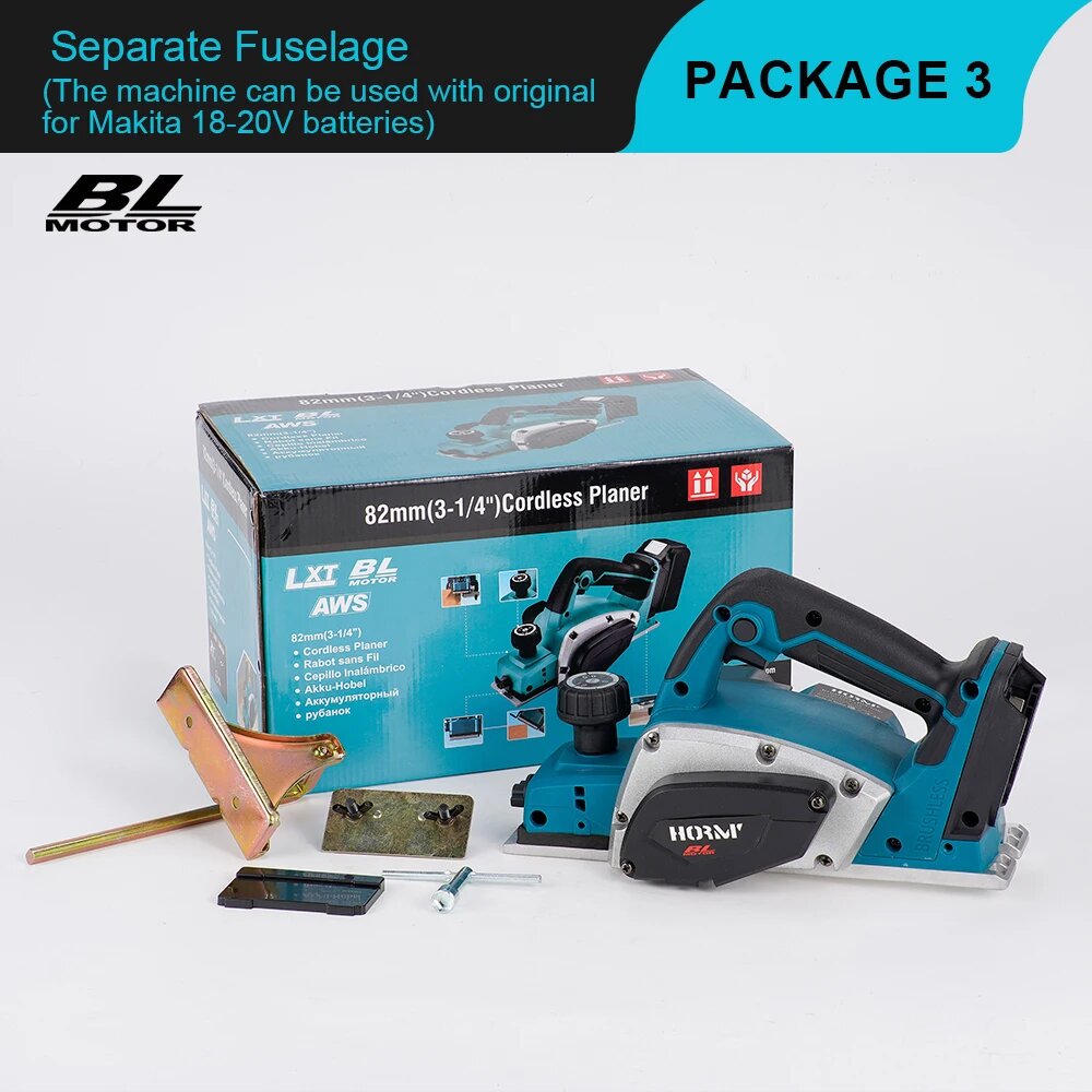 Бесщеточный электрорубанка JAKYLOVE 15000 об/мин для аккумулятора Makita