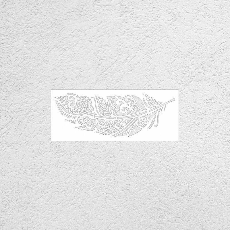 Трафарет для рисования "Перо", 70x26 см, S - A