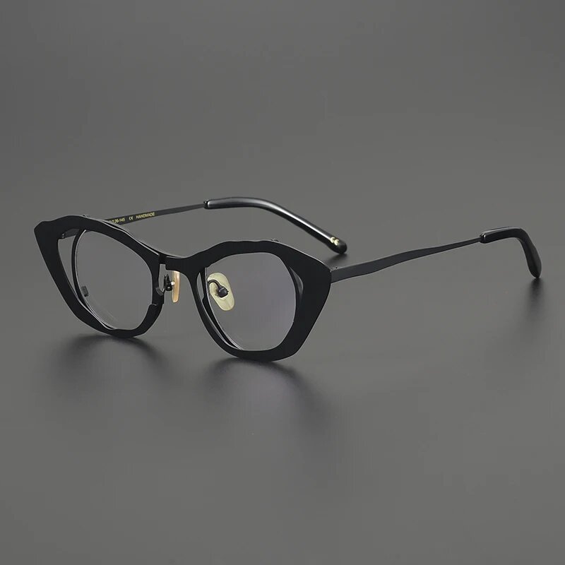 Винтажные титановые оправы для очков "кошачий глаз" kekeye C4