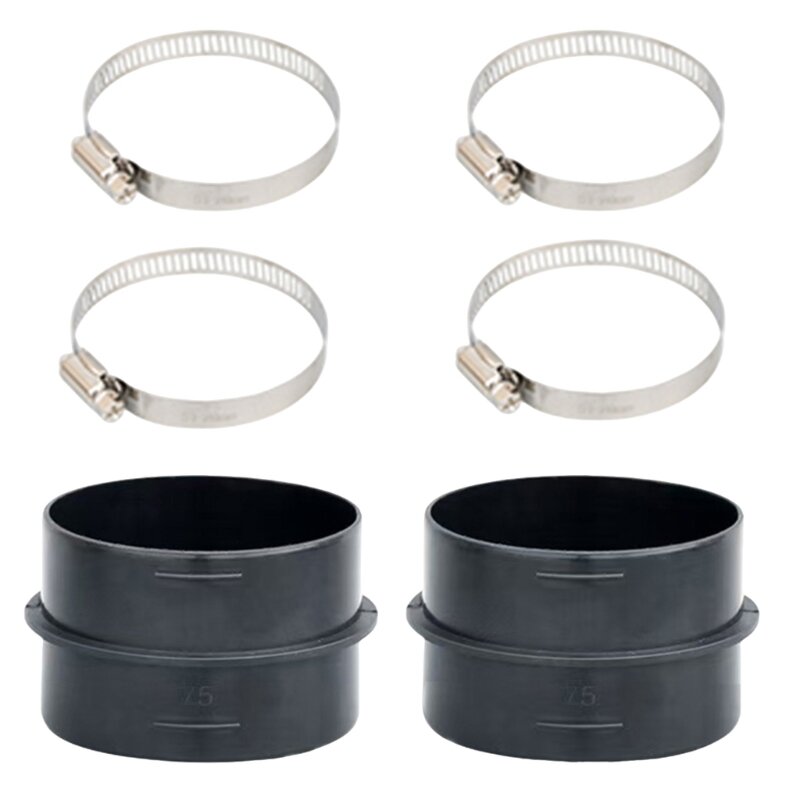 2 Round Duct Joiners 60mm/75mm Designs for Airflows In Harsh Environment