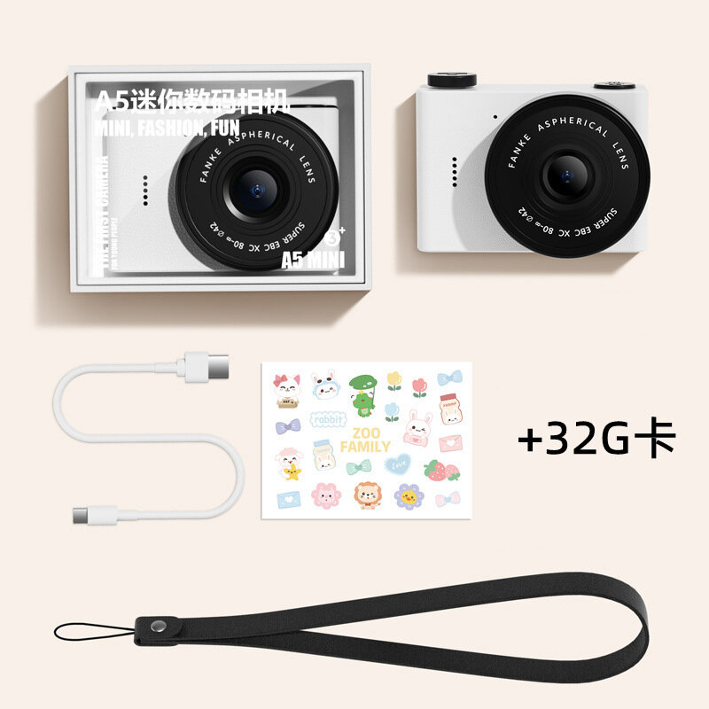 Новая модель A5mini многофункциональной студенческой камеры с двумя портативными карманными камерами до и после