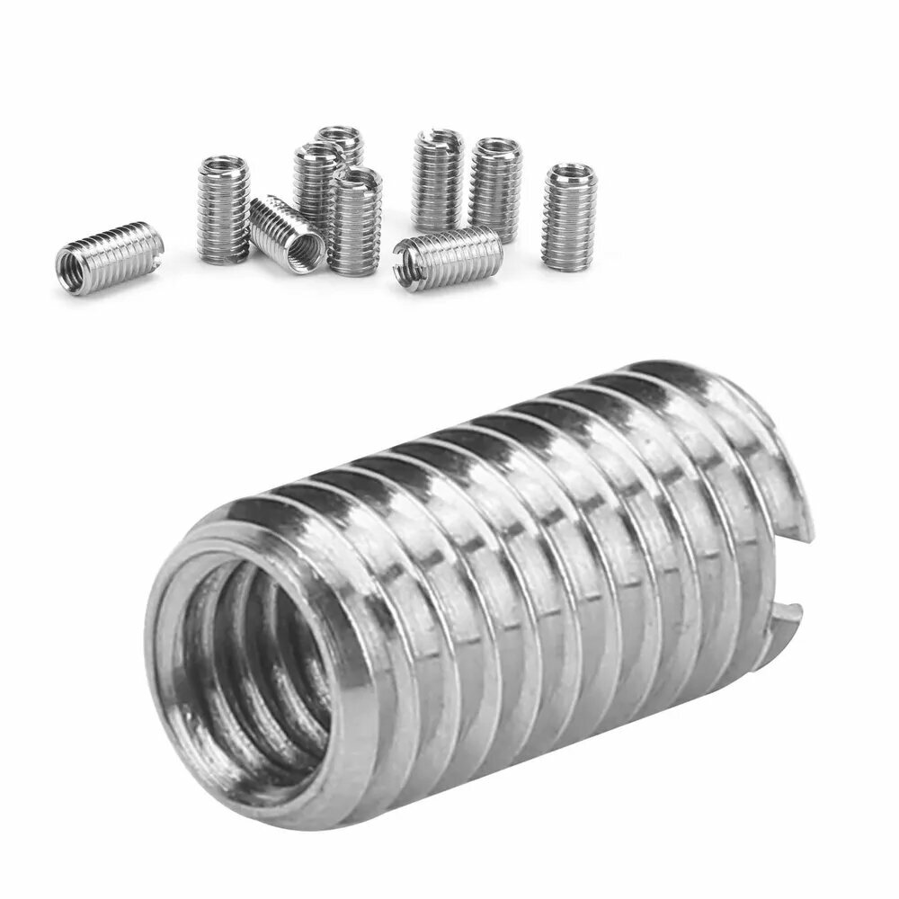 Резьбовые вставки 10шт внутренний M6*1.0 наружный M8*1.25 длина 15 мм