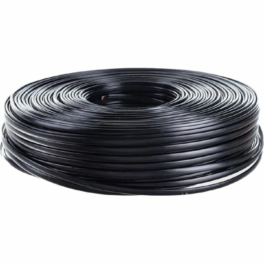 Gembird Кабель телефонный 100м (4-х жильный, 2 пары, плоский) черный