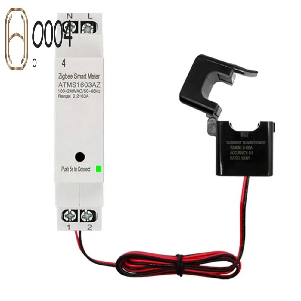 H6(F Z I U) Умный Счетчик Энергии С Зажимным Трансформатором Тока Tuya Smart ZigBee На DIN-Рейку (63A)