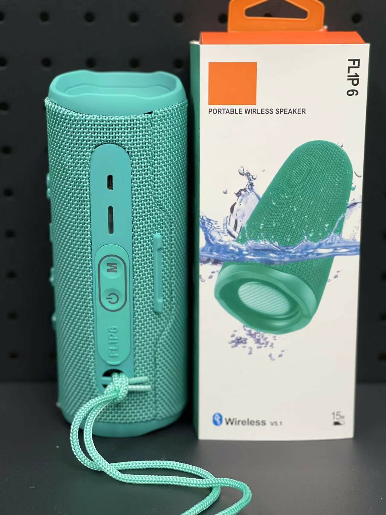 FL1P6 Горячая продажа беспроводной Bluetooth-колонки, портативная уличная колонка с двойным динамиком, TWS, слот для карты, сабвуфер Bluetooth-колонка