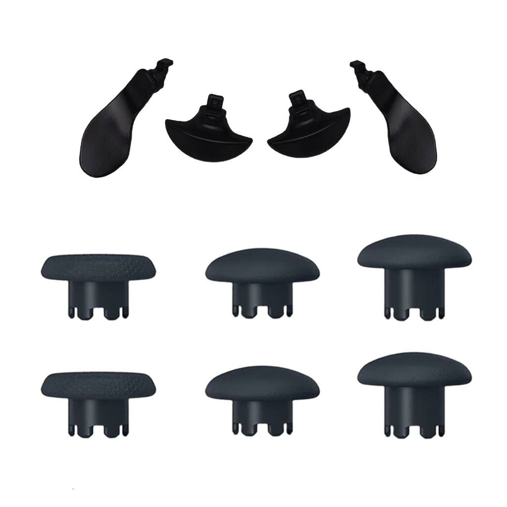 Аналоговый джойстик и триггеры для геймпада, металлические накладки для кнопок, Черный