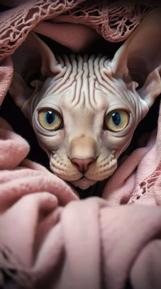 Алмазная Мозаика "сфинкс, Кот" 40x50 См Алмазная Вышивка / Картина Стразами Подарков / Украшения