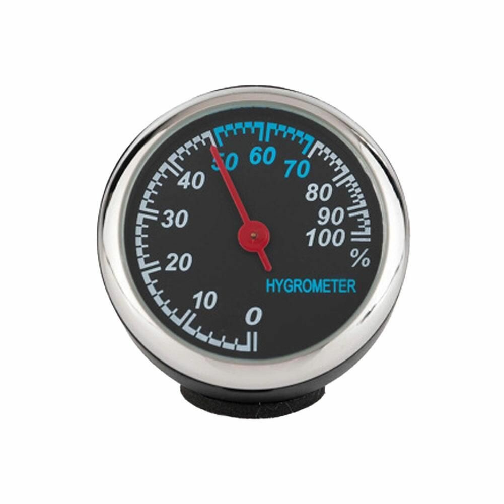 Компактный автомобильный термометр-гигрометр с часами