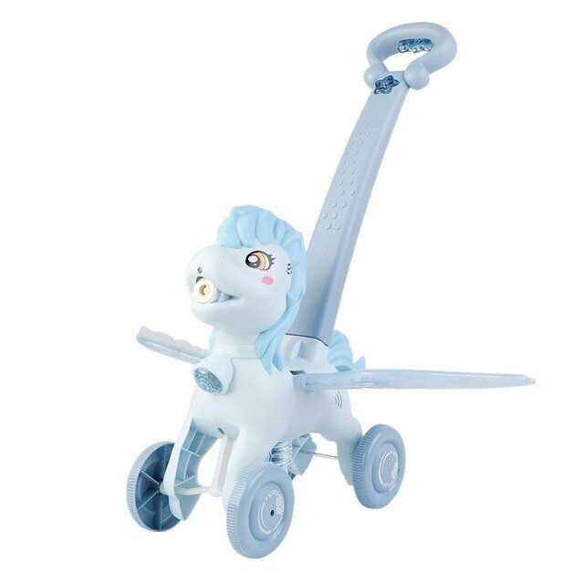 50ml Maker Trolley Bubble Machine Kawaii Мультфильм Смешный Bubble Maker Дети Крытый На открытом воздухе Интерактивный Игрушка Пузырь Пузырь (Синий)