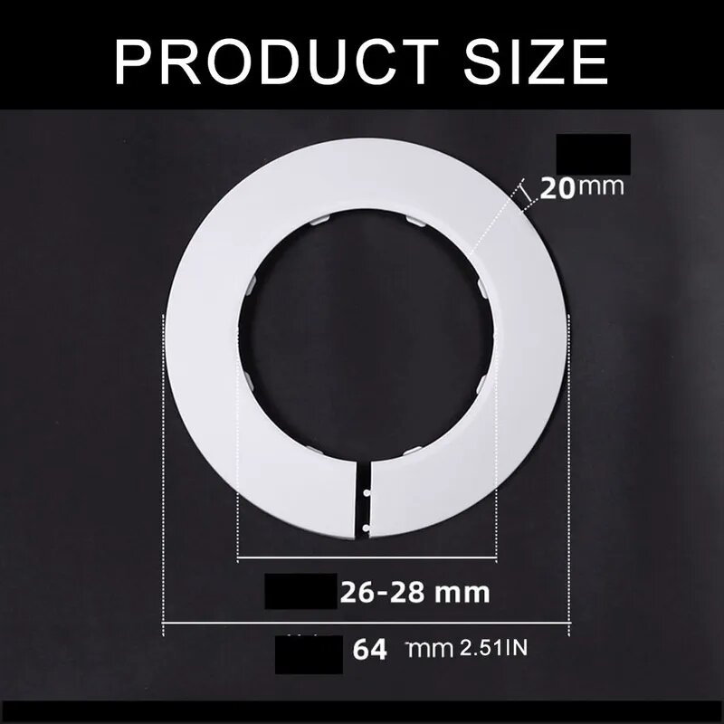 (10 шт.) Декоративное кольцо для трубы отопления - тип 20