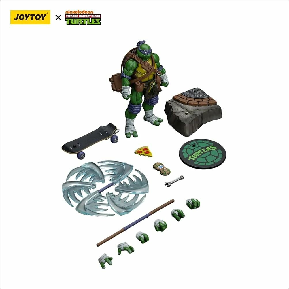 Подвижная фигурка TMNT 1/18 Action Figures TMNT-Donatello Model Toy Gift Free Shipping