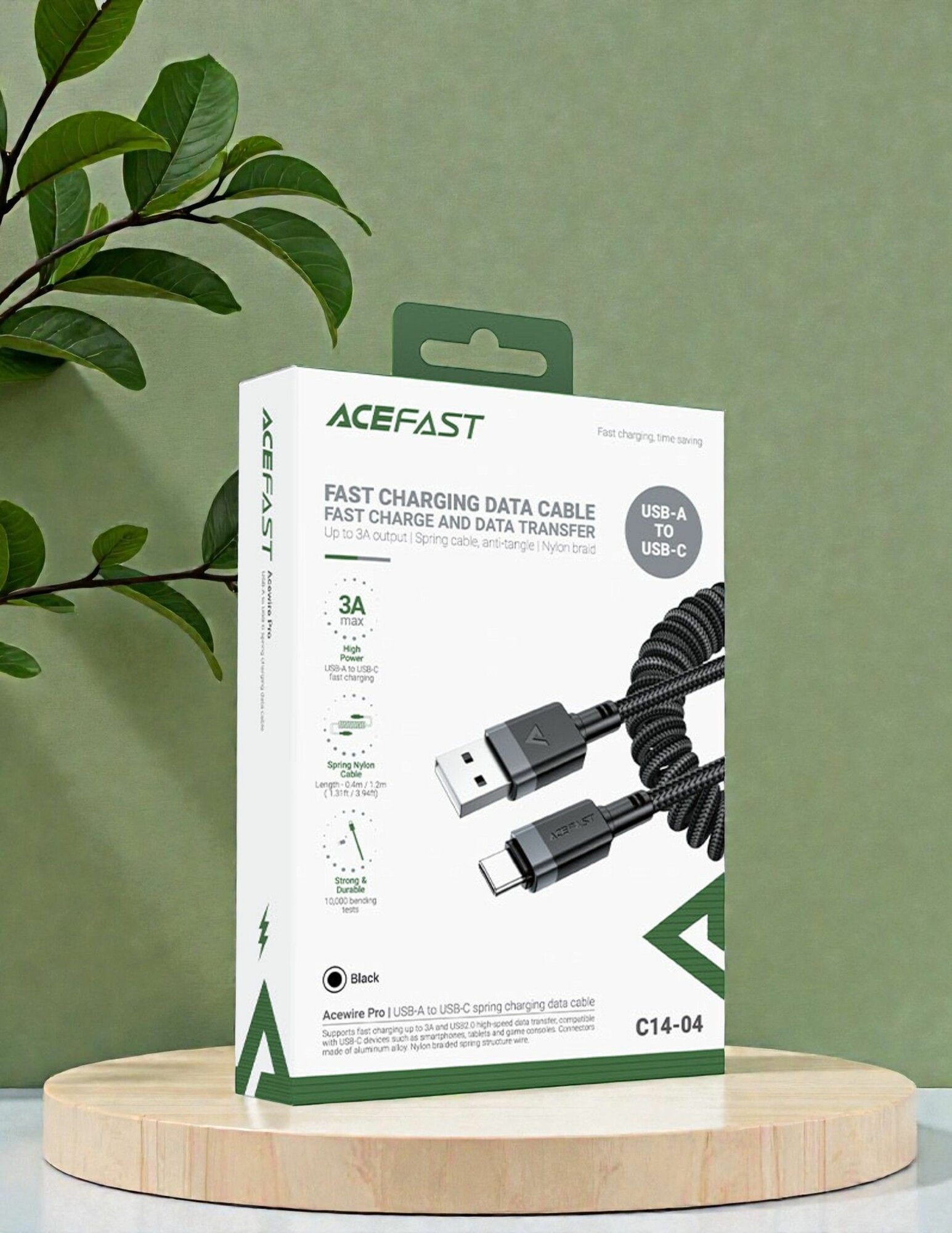 Кабель зарядки и передачи данных Acefast C14-04 Type-A to Type-C